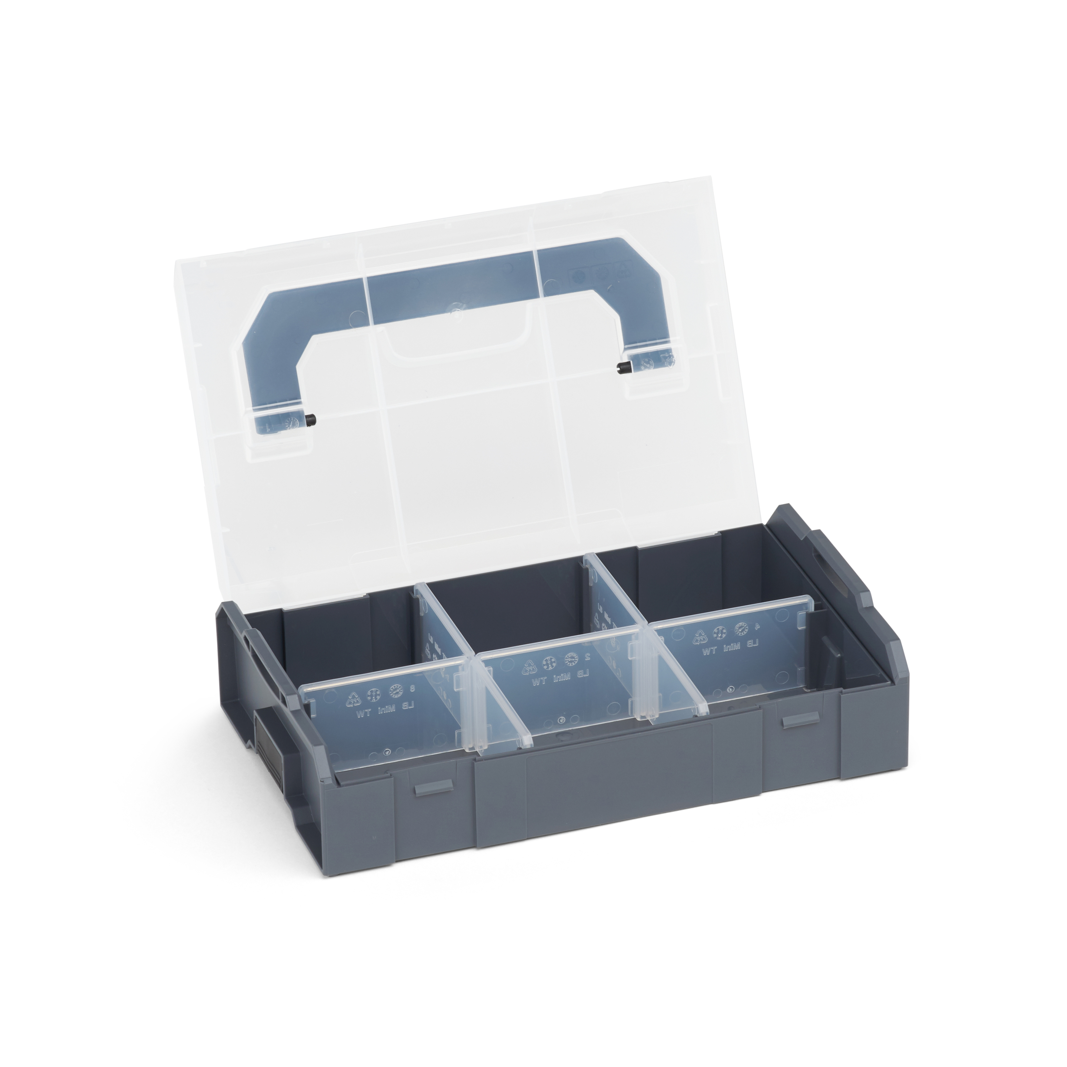 L Boxx Mini Empty Set | Storage Box 5 X L-Boxx Mini Anthracite Bosch ...